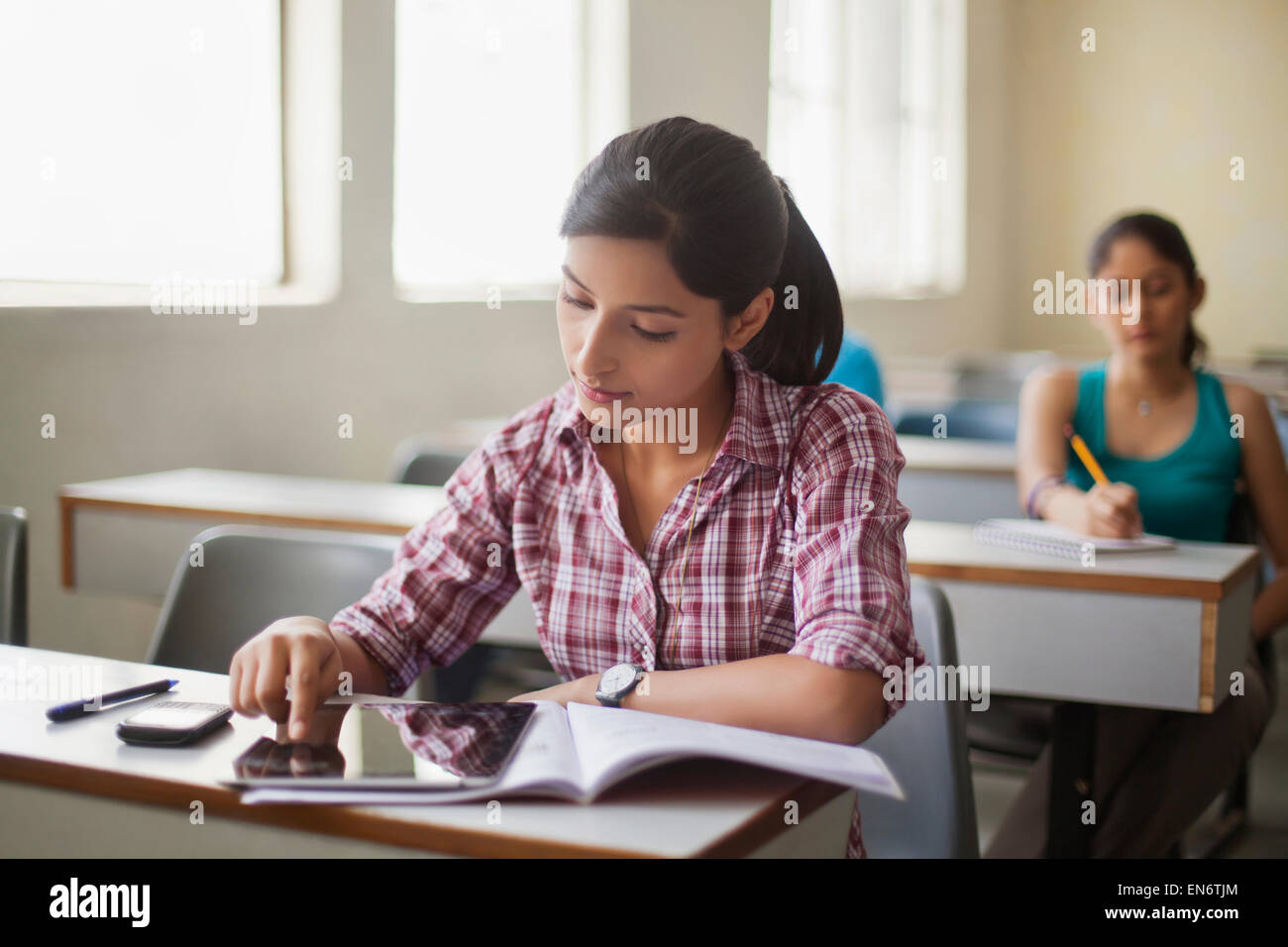 Adult student classroom tablet hi-res stock photography and images - Alamy