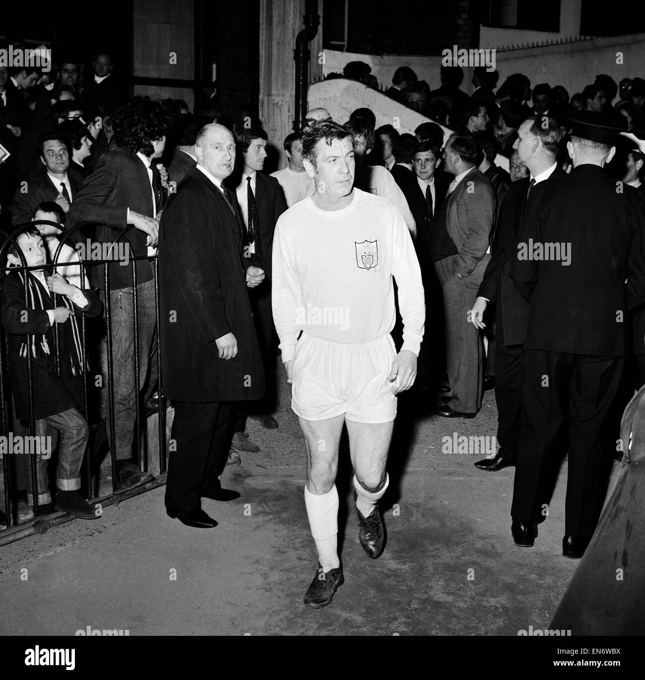 Fulham FC, Johnny Haynes benefit match. Scene at Craven Cottage after ...