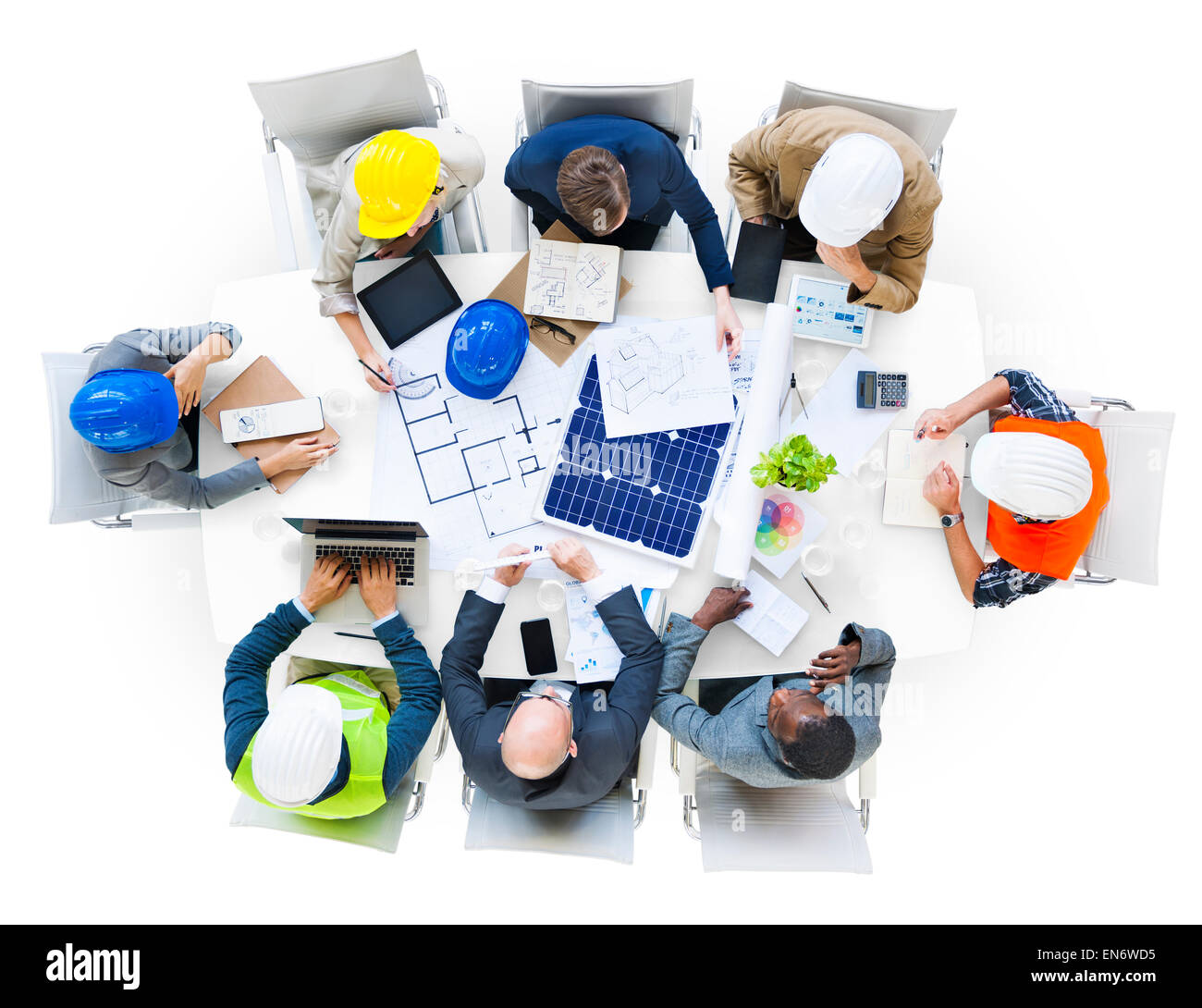 Group of Engineers planning in a Meeting Stock Photo - Alamy