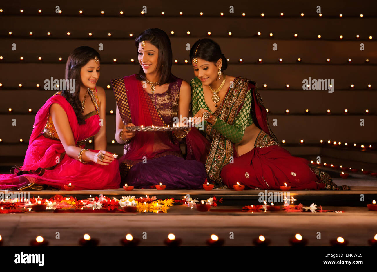 Women saree floating hi-res stock photography and images - Alamy