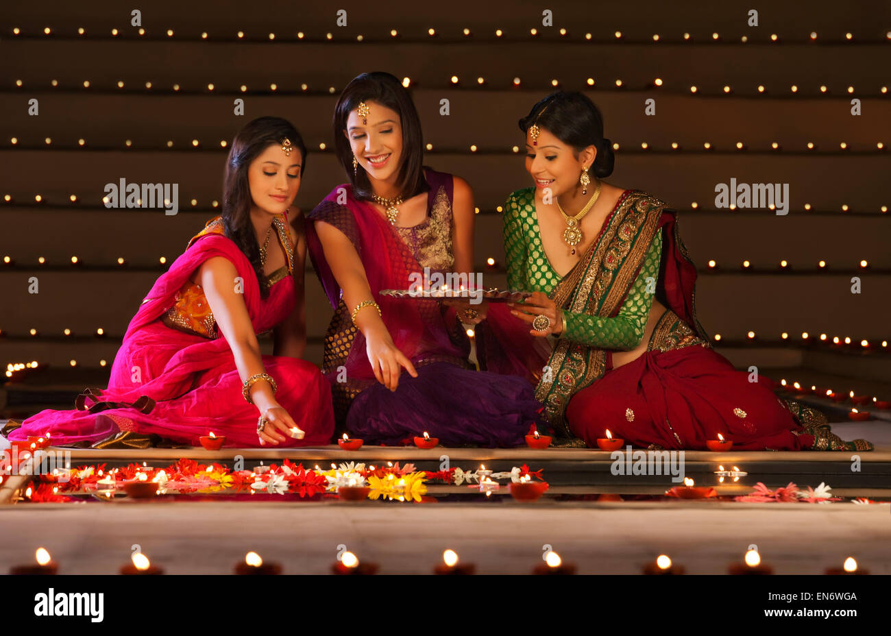 Women saree floating hi-res stock photography and images - Alamy