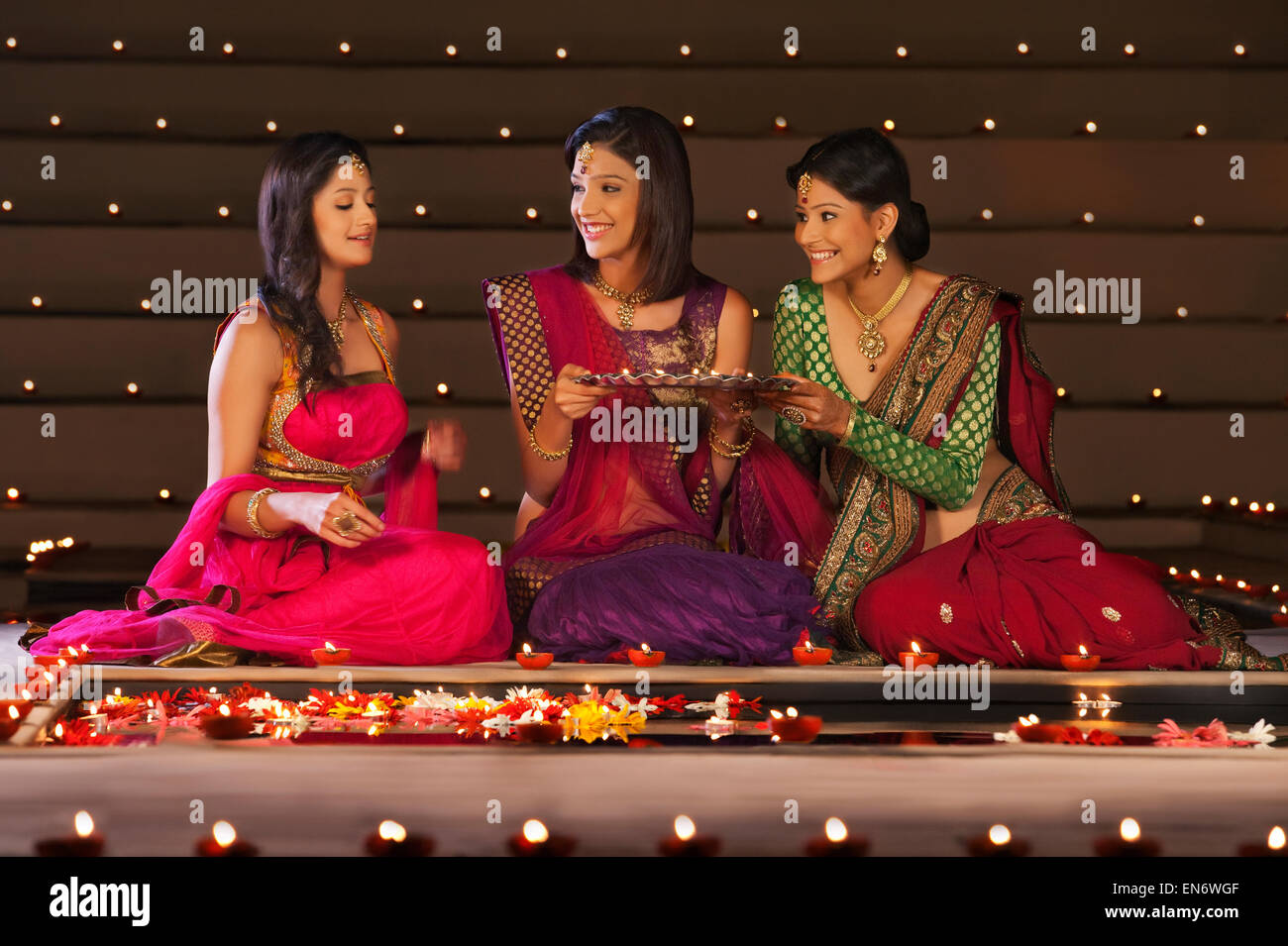 Women saree floating hi-res stock photography and images - Alamy