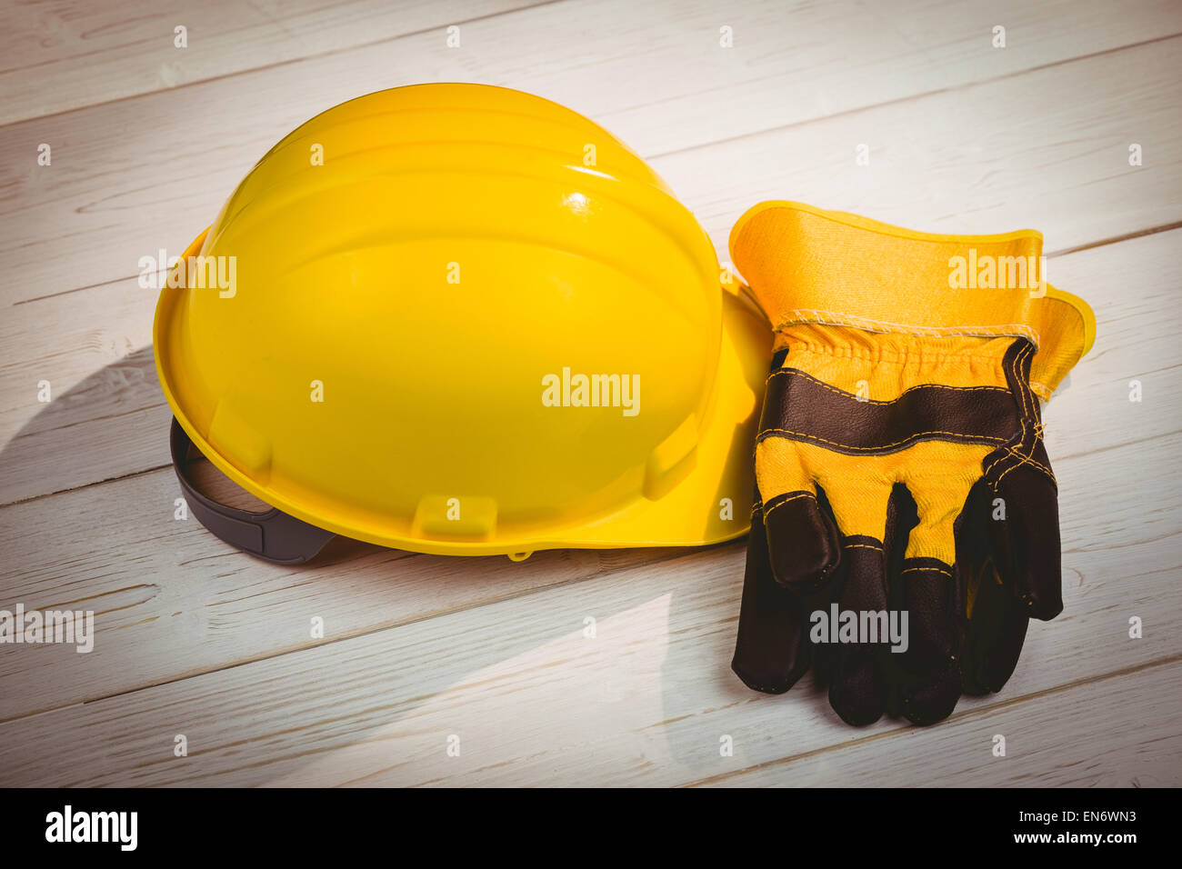 Hard hat safety gloves hi-res stock photography and images - Alamy