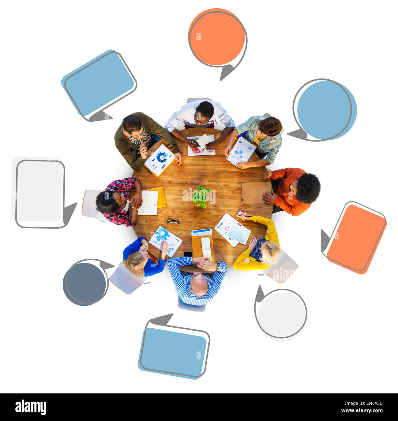 Talking brainstorming Cut Out Stock Images & Pictures - Alamy