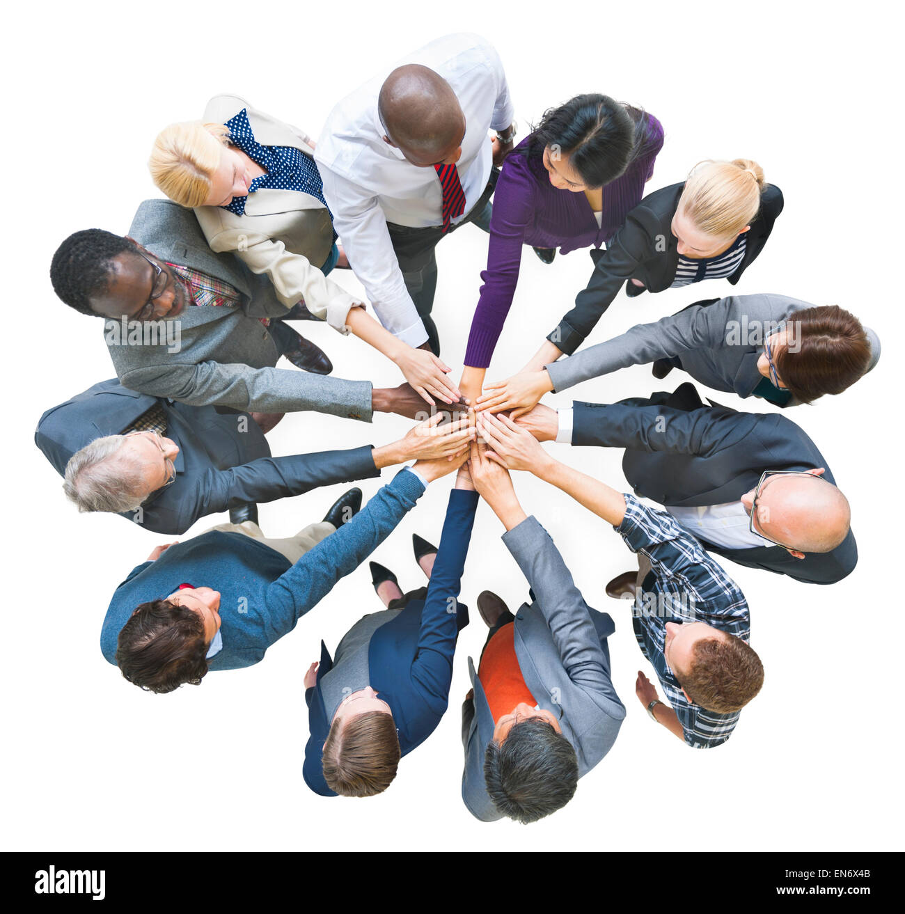 Group of Multiethnic Business People United as One Stock Photo - Alamy
