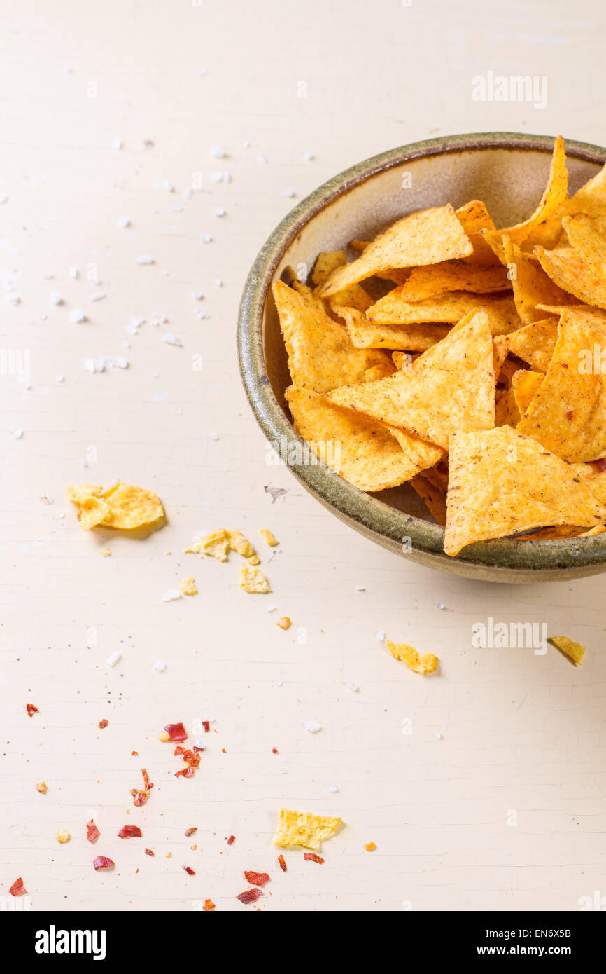 Golden nachos chips hi-res stock photography and images - Alamy