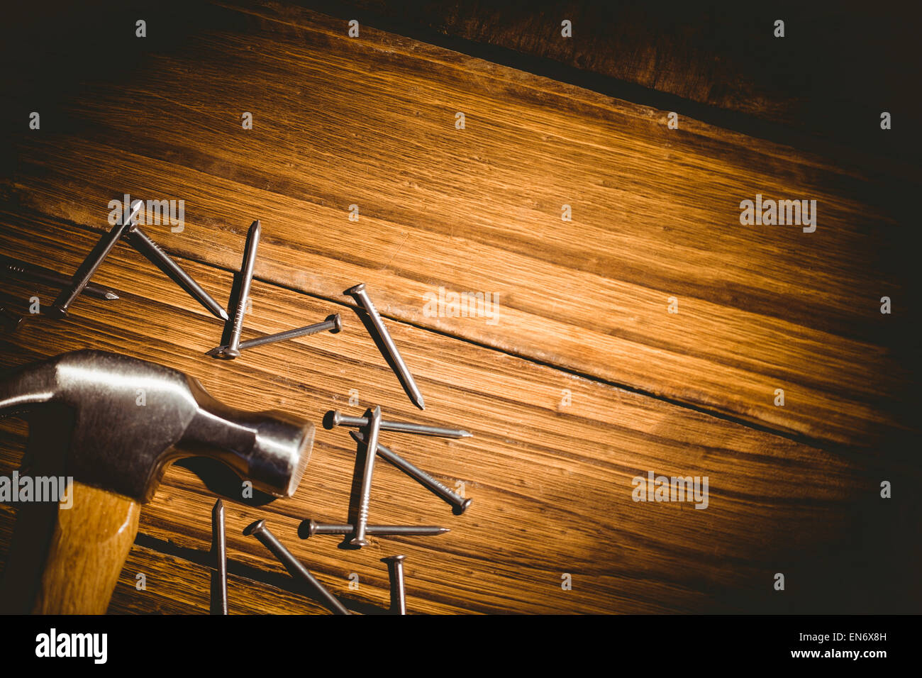 Hammer on table hi-res stock photography and images - Alamy