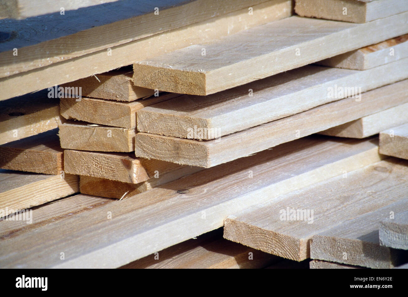 stacked timber, Finland Stock Photo - Alamy