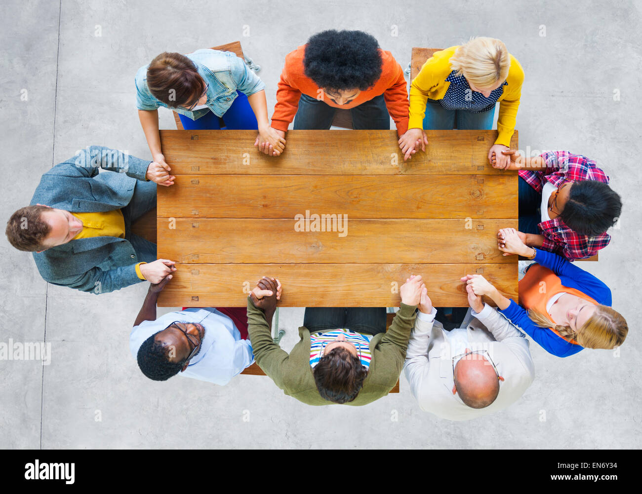 Group of Diverse People Holding Hands Stock Photo - Alamy