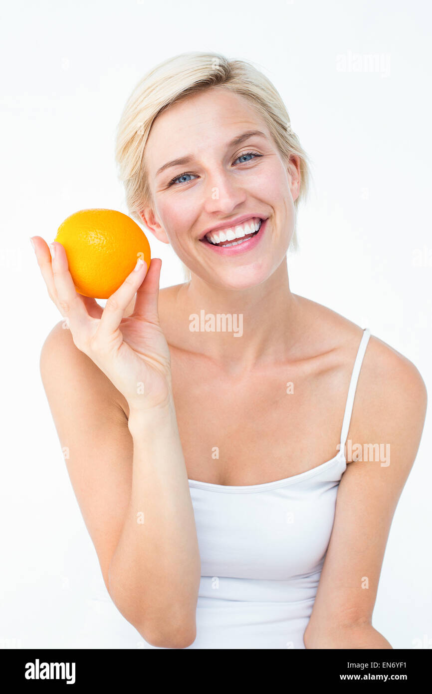 Smiling orange hi-res stock photography and images - Alamy