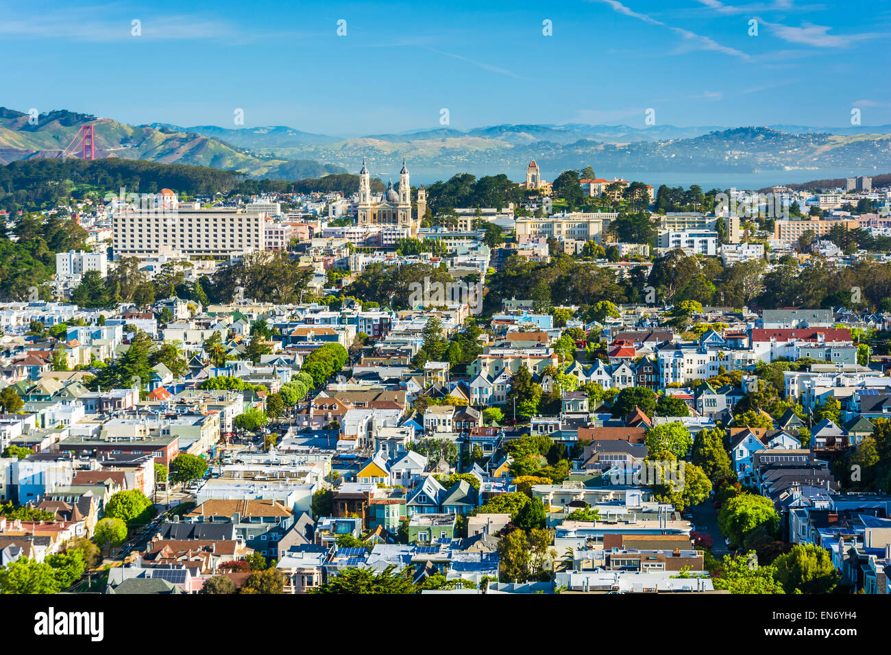 View from Tank Hill Park, in San Francisco, California Stock Photo - Alamy