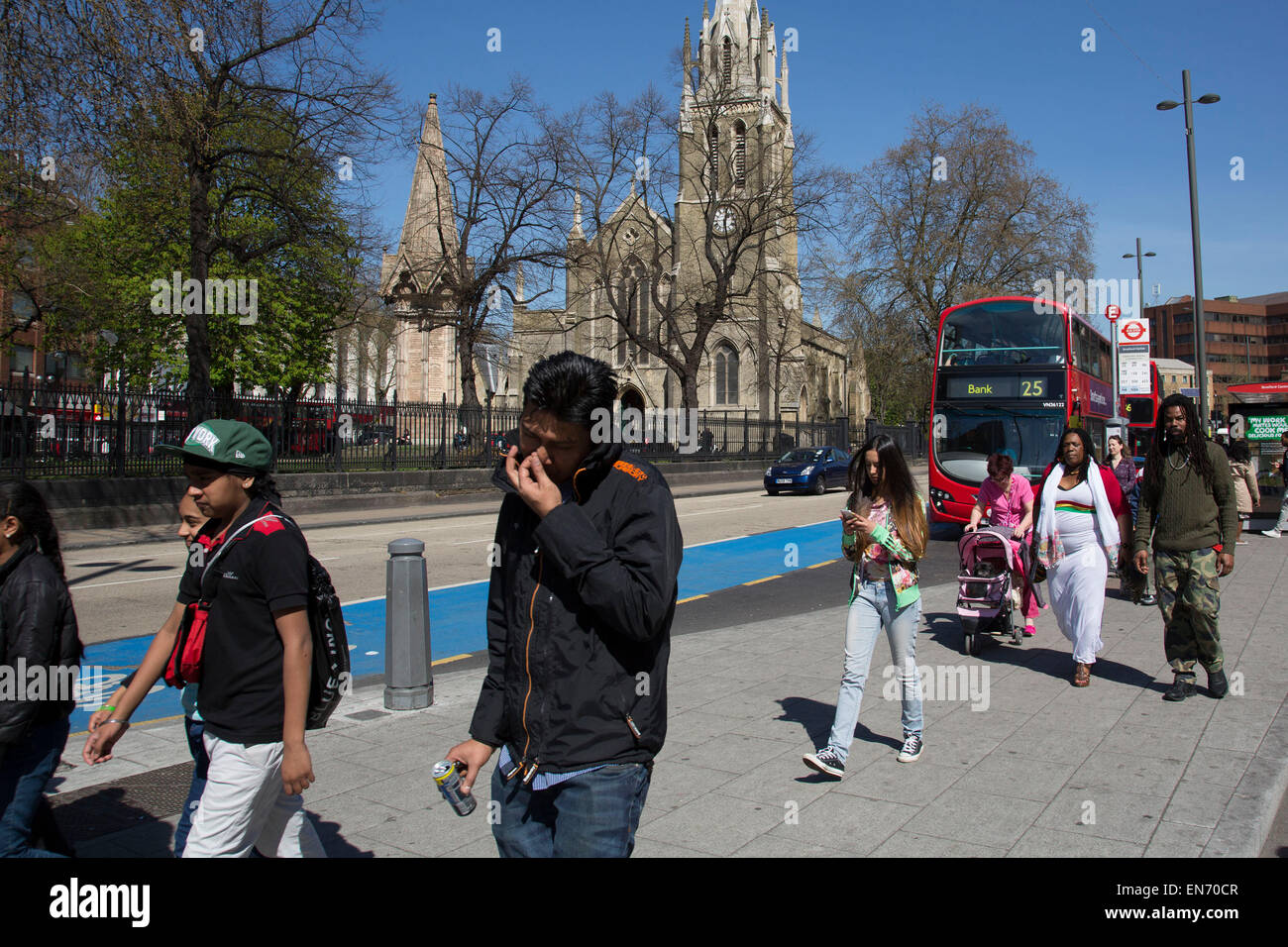Multicultural Stratford in the Borough of Newham in East London, UK ...