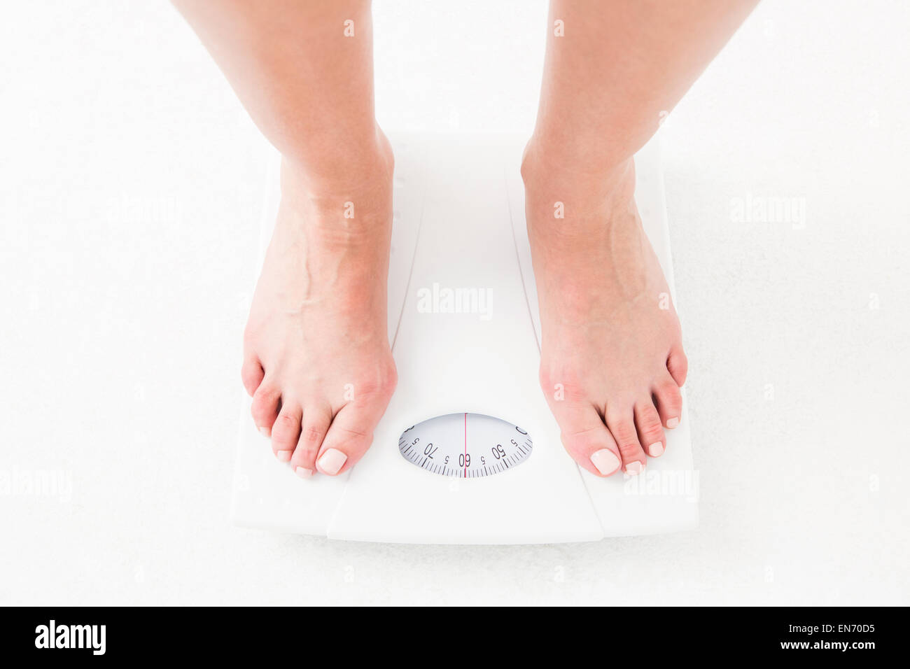 Feet on scales hi-res stock photography and images - Alamy