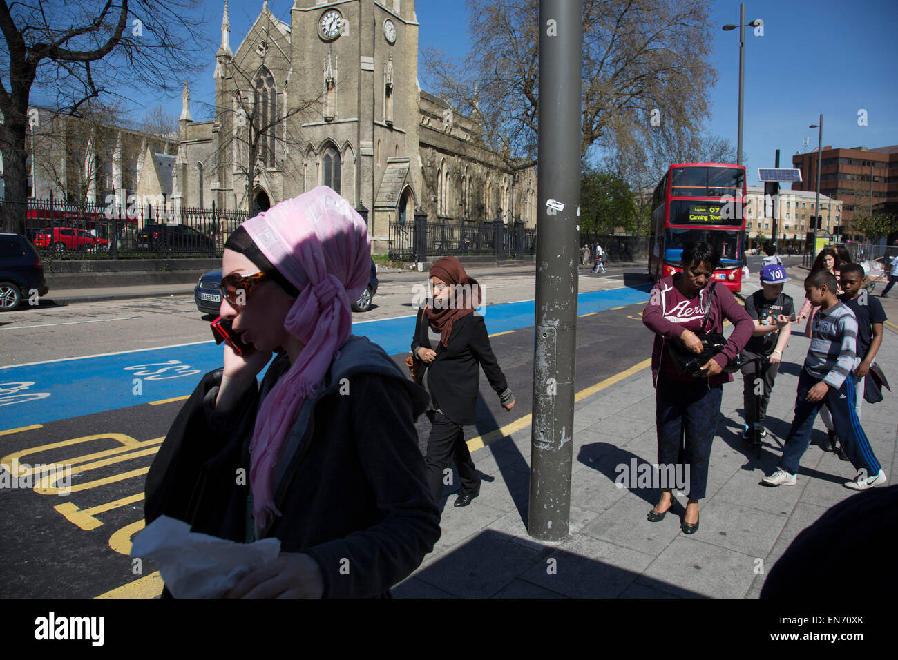 Multicultural Stratford in the Borough of Newham in East London, UK ...