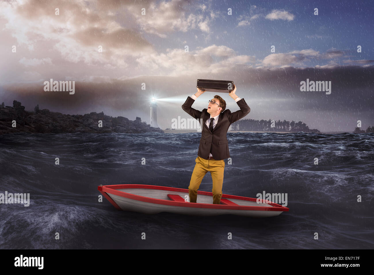 Male boat storm hi-res stock photography and images - Alamy