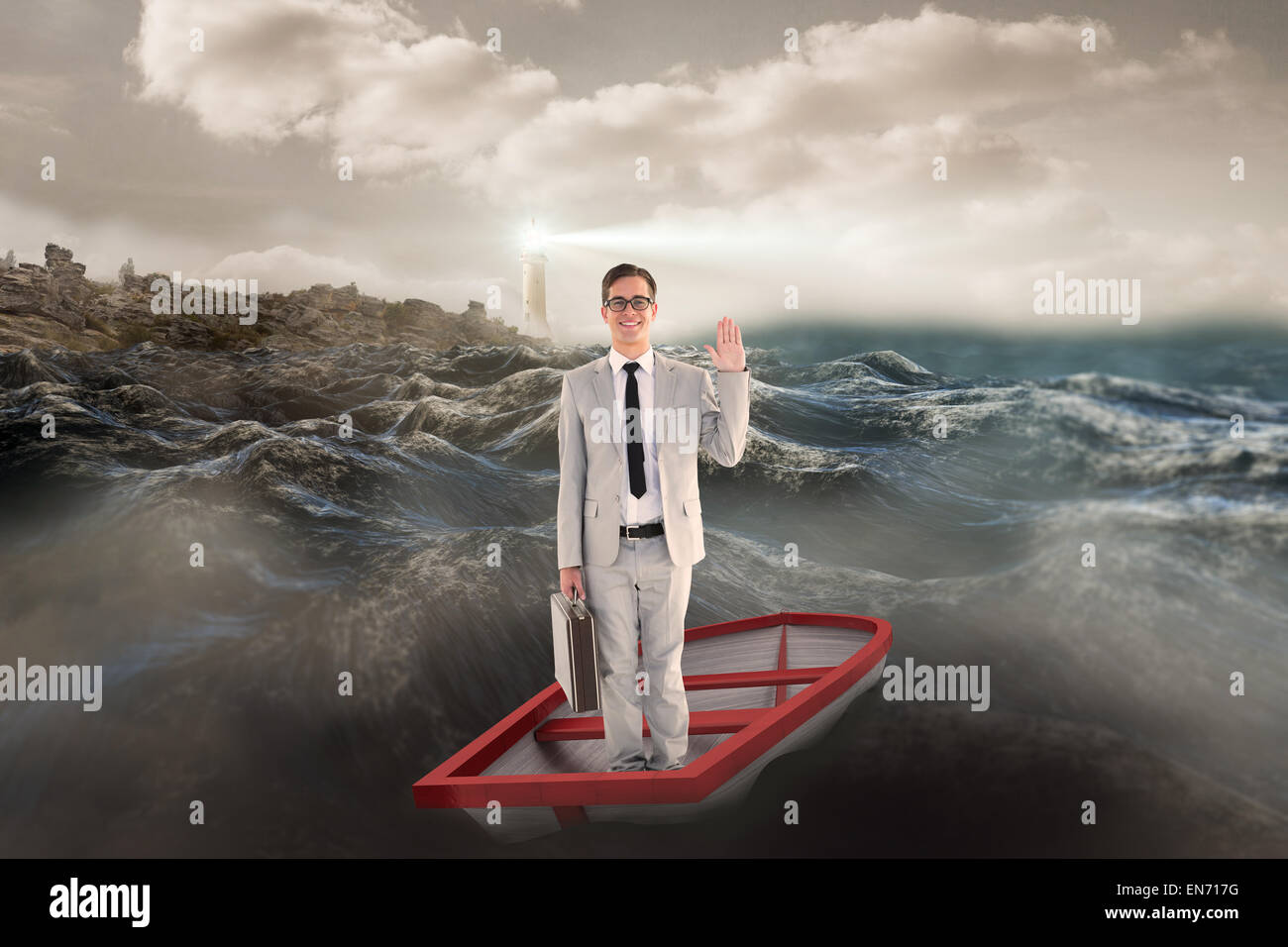 Waving boat hi-res stock photography and images - Alamy