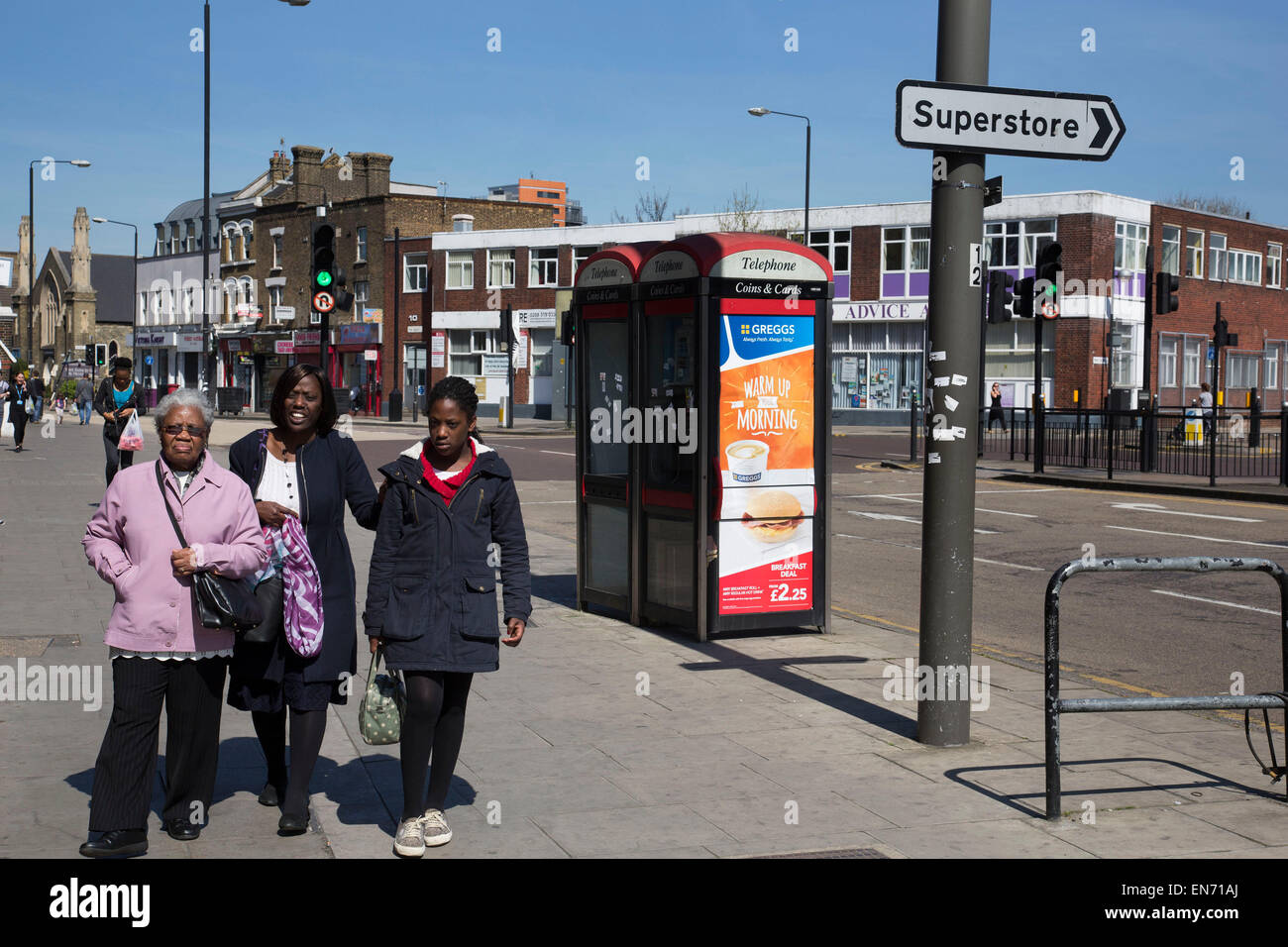 Multicultural Stratford in the Borough of Newham in East London, UK ...