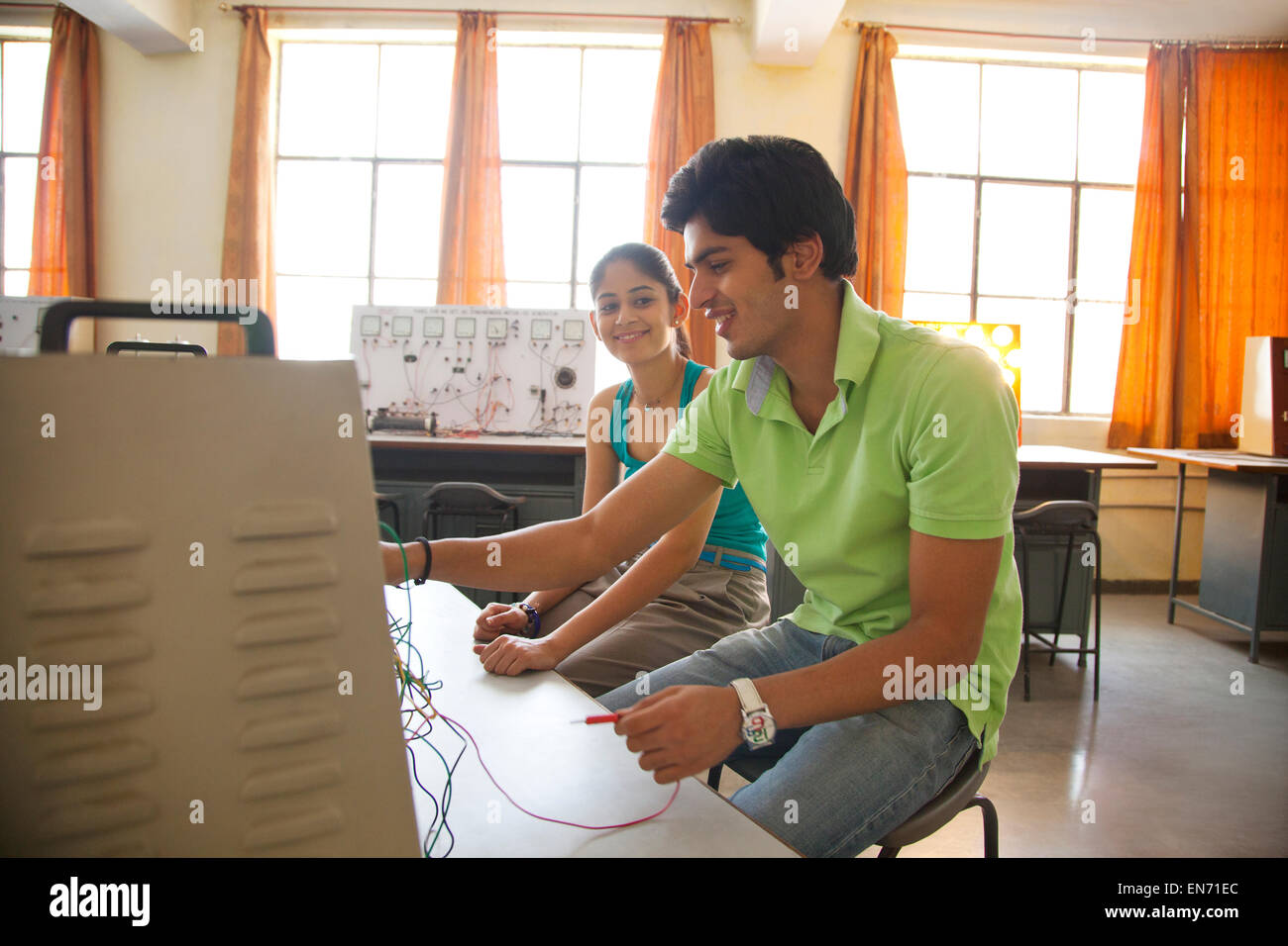 Portrait of a male college student Stock Photo - Alamy
