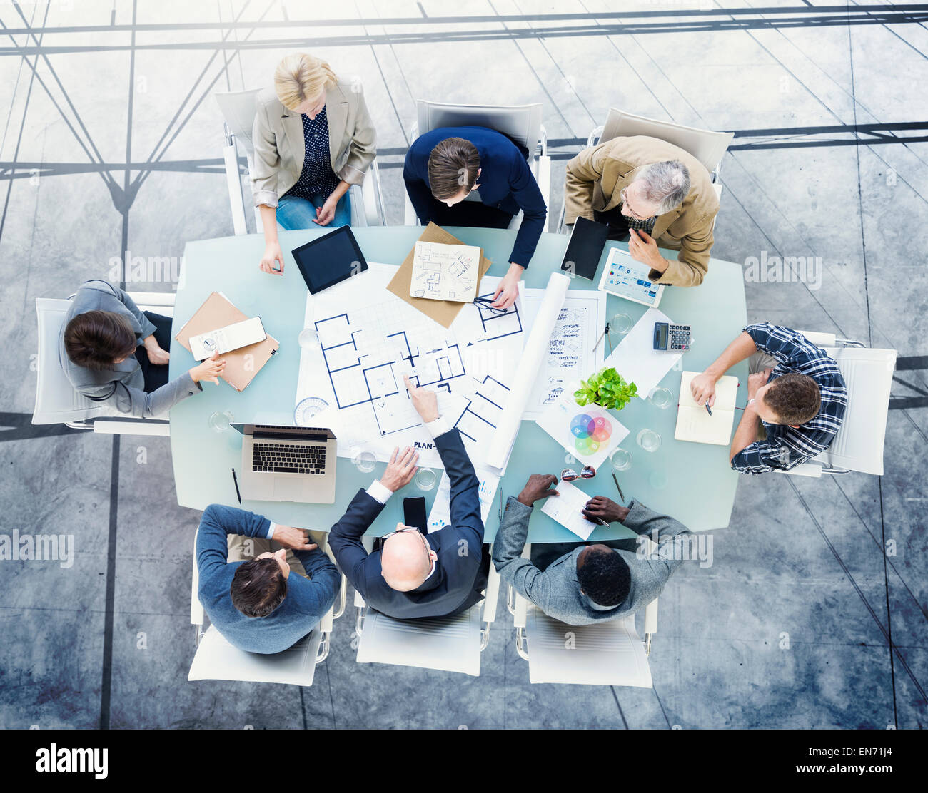 Brainstorming Planning Partnership Strategy Workstation Business ...