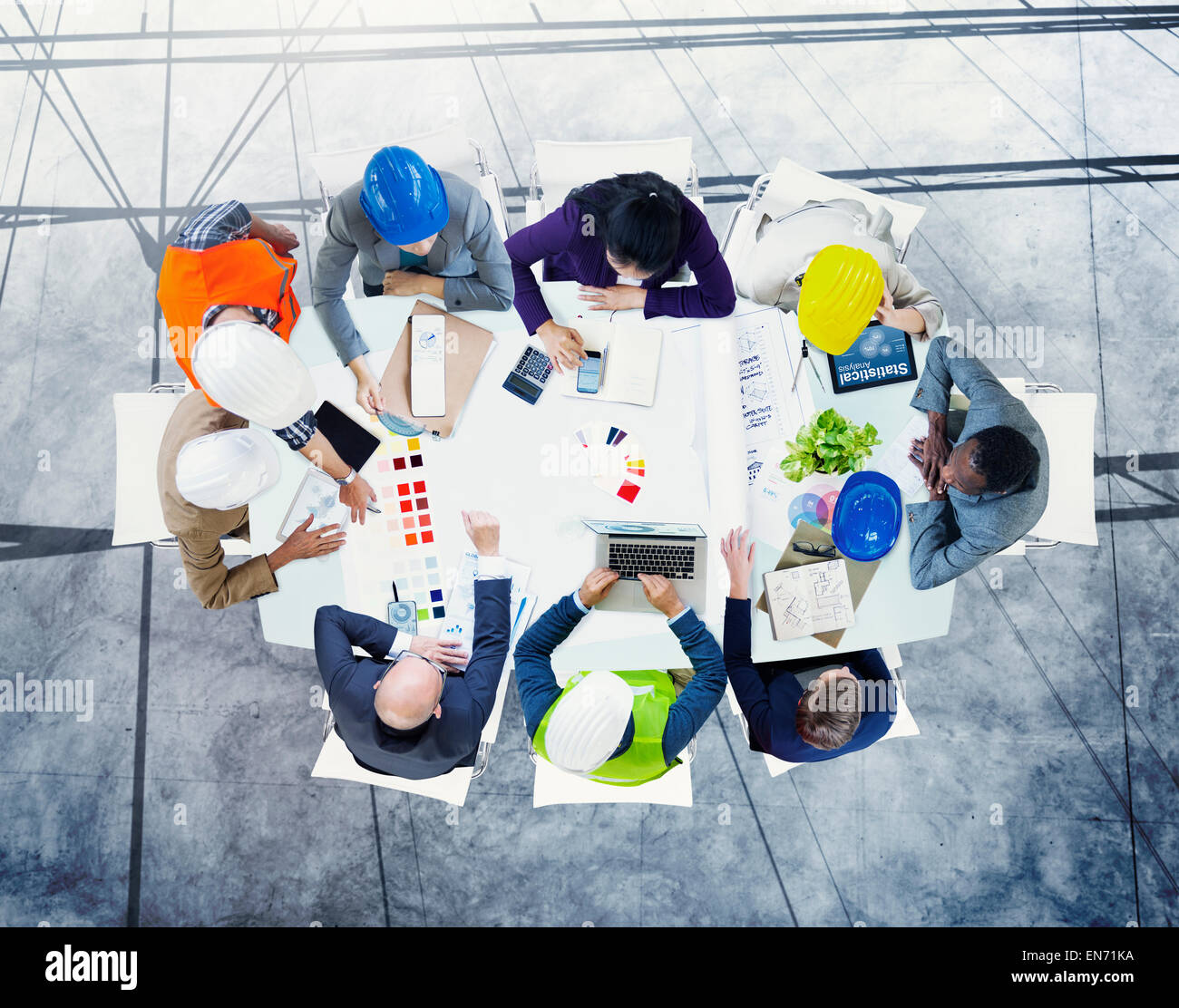 Brainstorming Planning Partnership Strategy Workstation Business ...