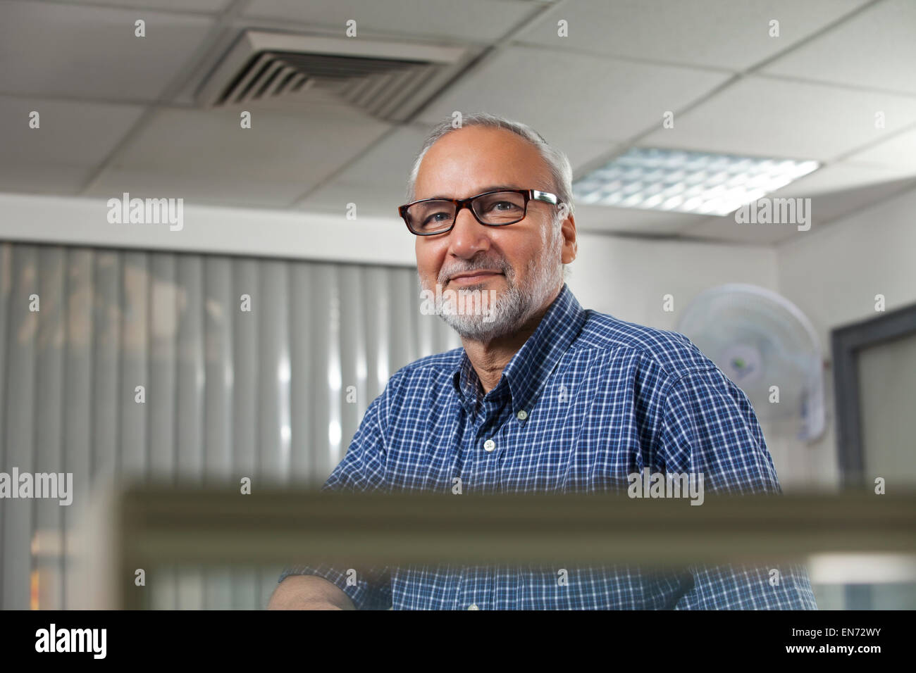 Portrait of a senior executive in office Stock Photo - Alamy