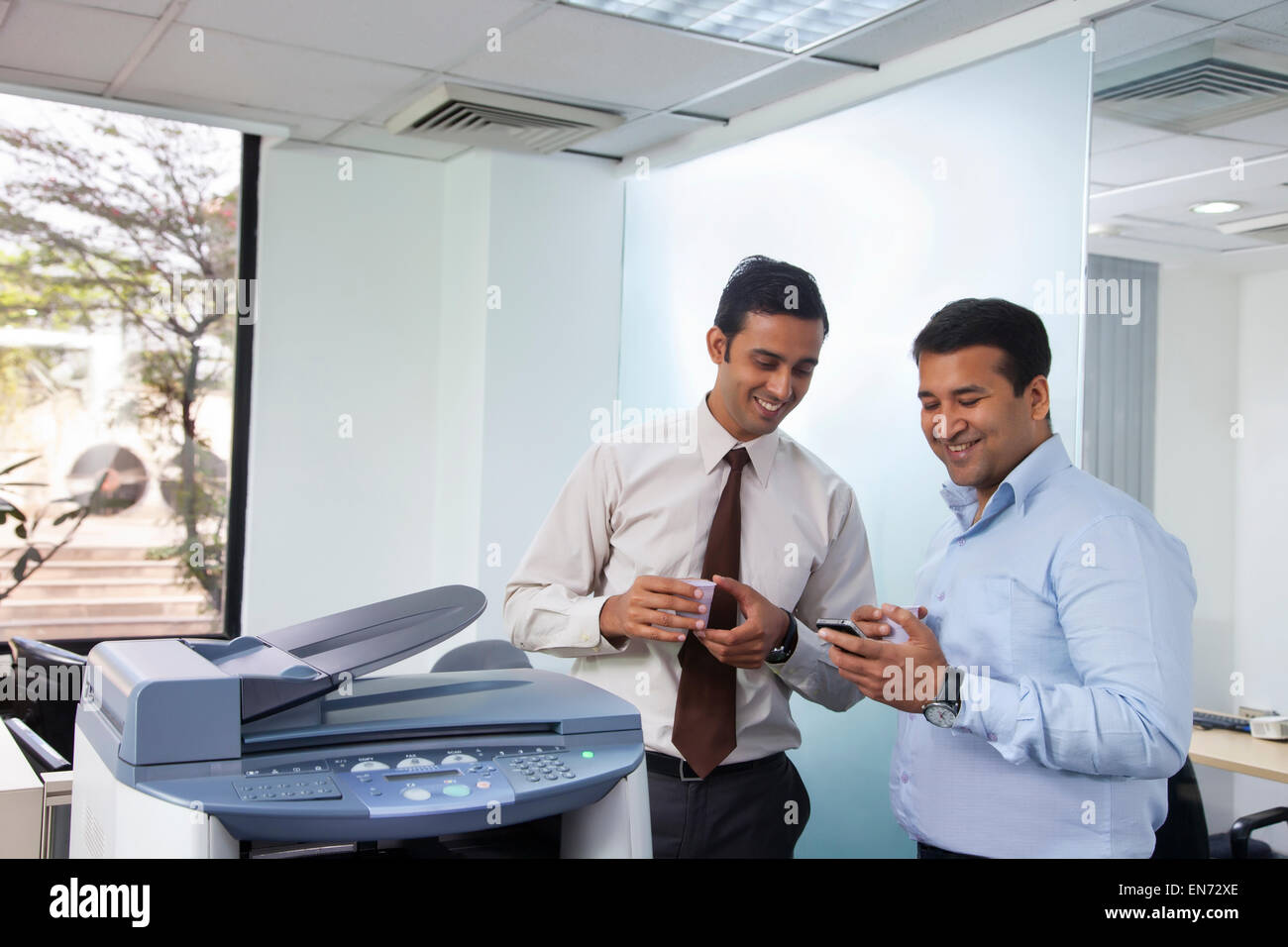 Looking down at mobile phone hi-res stock photography and images - Alamy