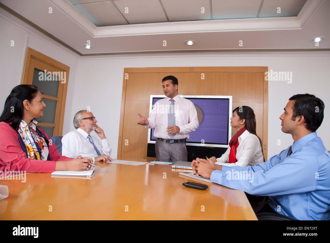 Business executives in a meeting Stock Photo - Alamy