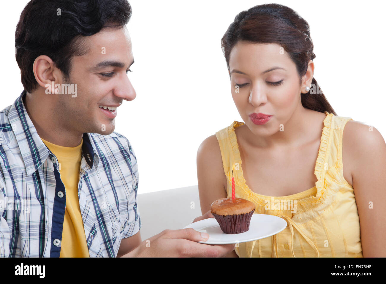 Woman making a wish hi-res stock photography and images - Alamy
