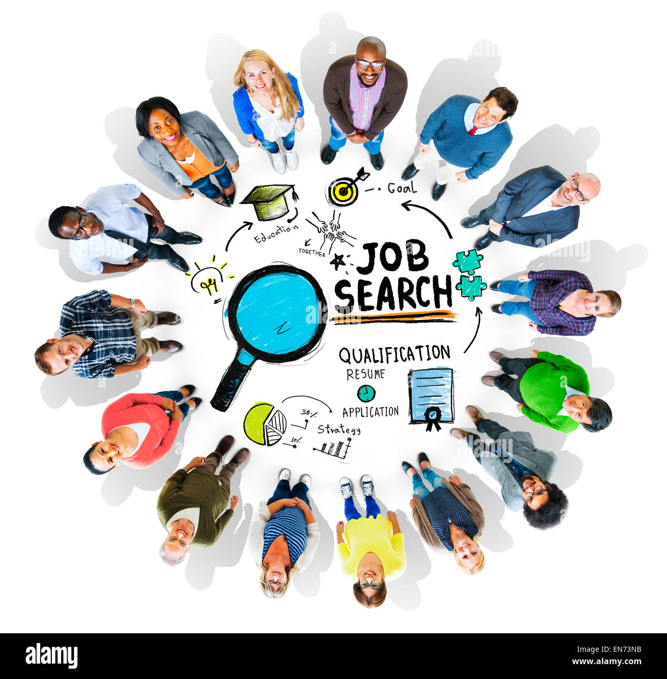 Diversity People Opportunity Job Search Hiring Concept Stock Photo - Alamy