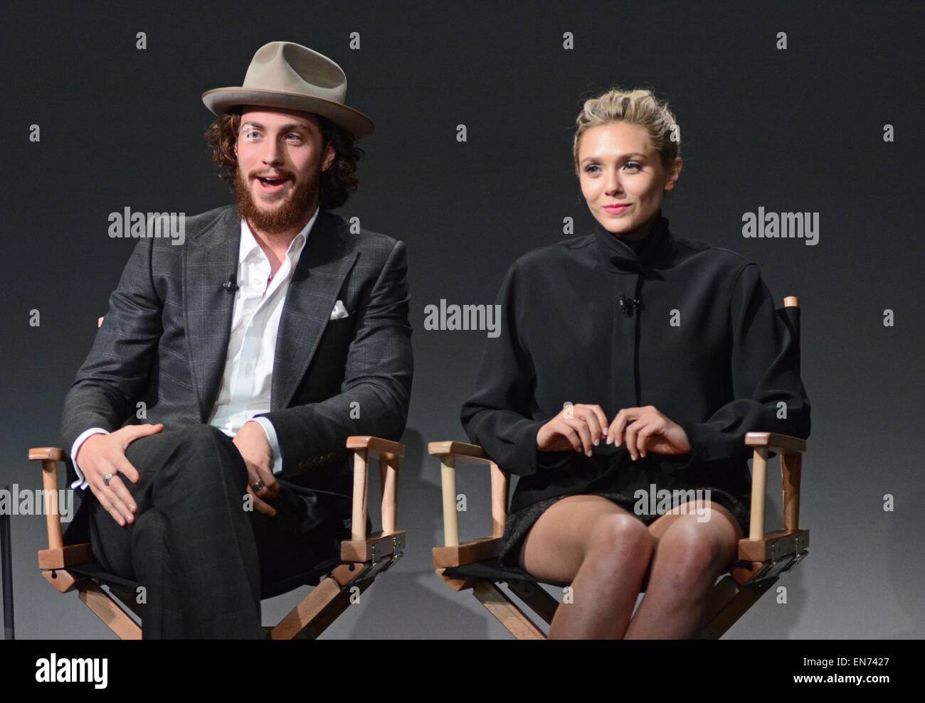 Aaron taylor johnson and elizabeth olsen hi-res stock photography and ...