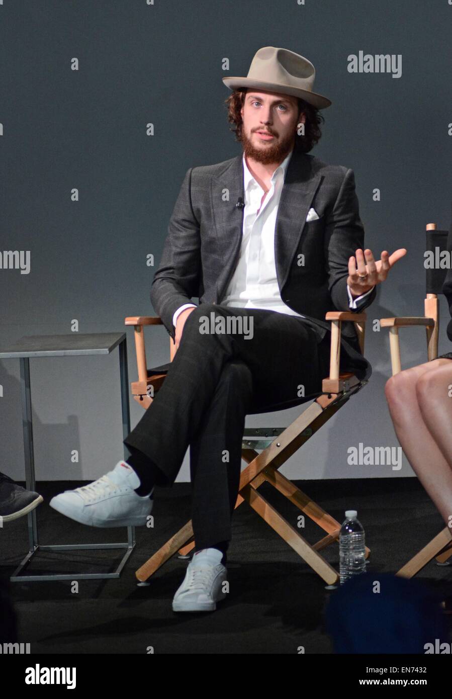 New York, NY, USA. 28th Apr, 2015. Aaron Taylor-Johnson at in-store ...