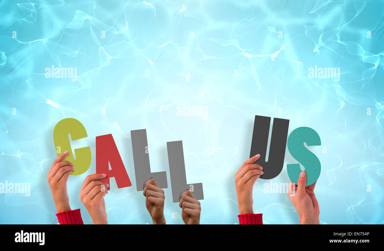 Call the hands hi-res stock photography and images - Alamy