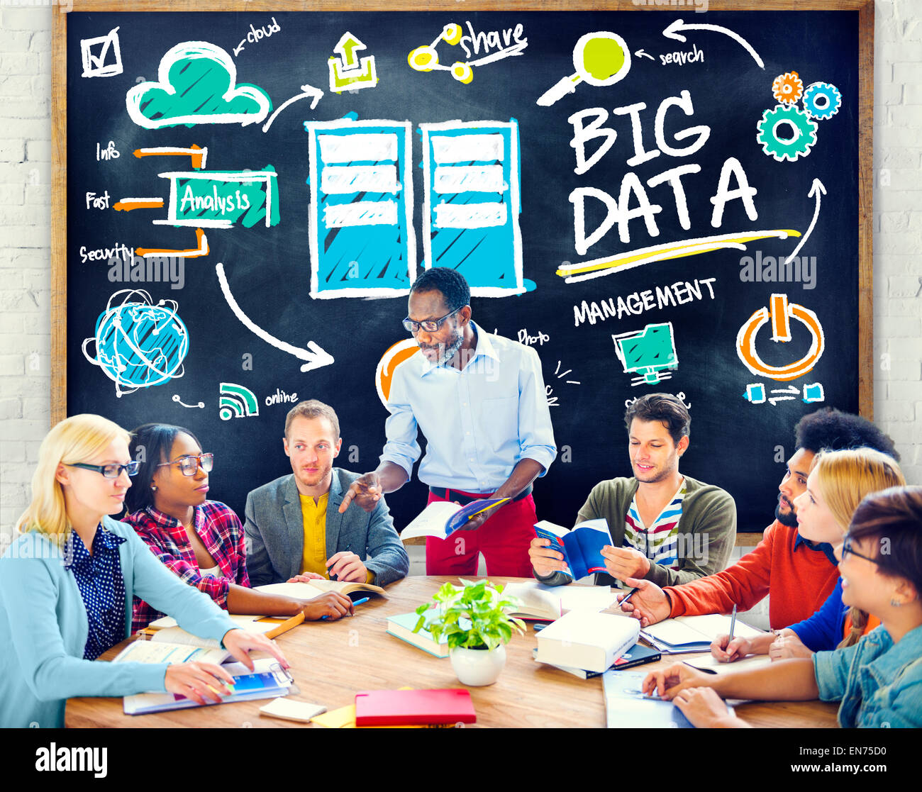 Diversity People Big Data Learning Information Studying Concept Stock ...