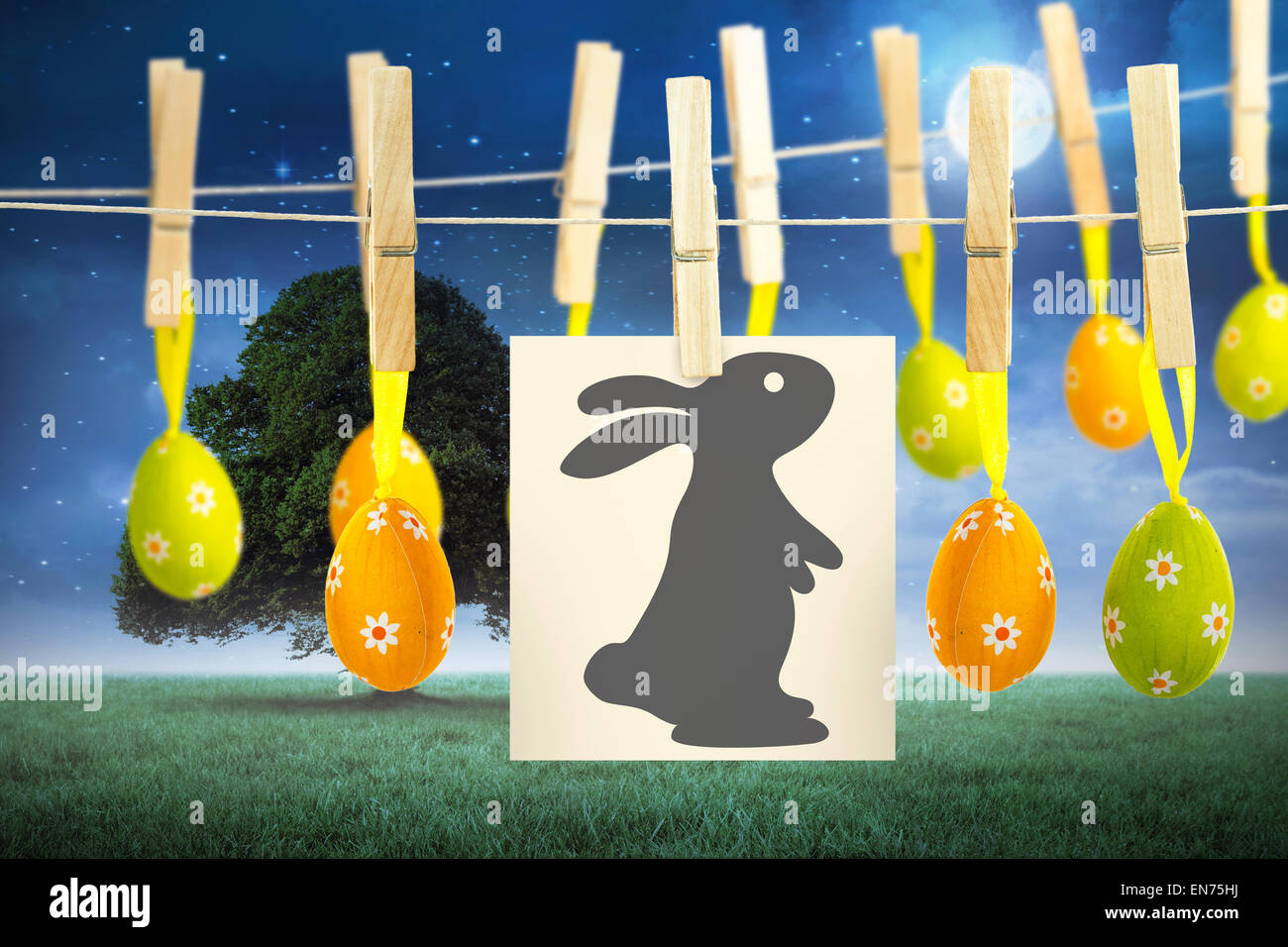 Easter bunny tree hi-res stock photography and images - Alamy
