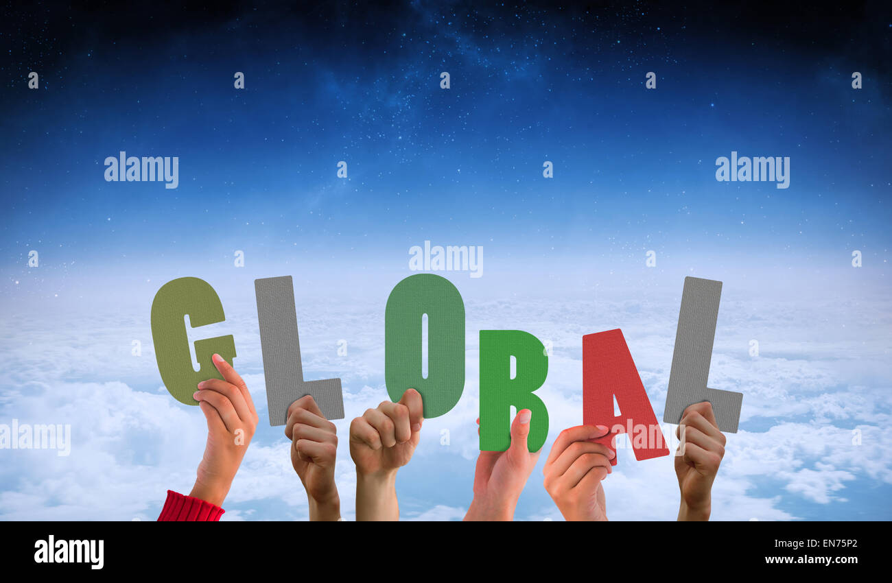 Global hands hi-res stock photography and images - Alamy