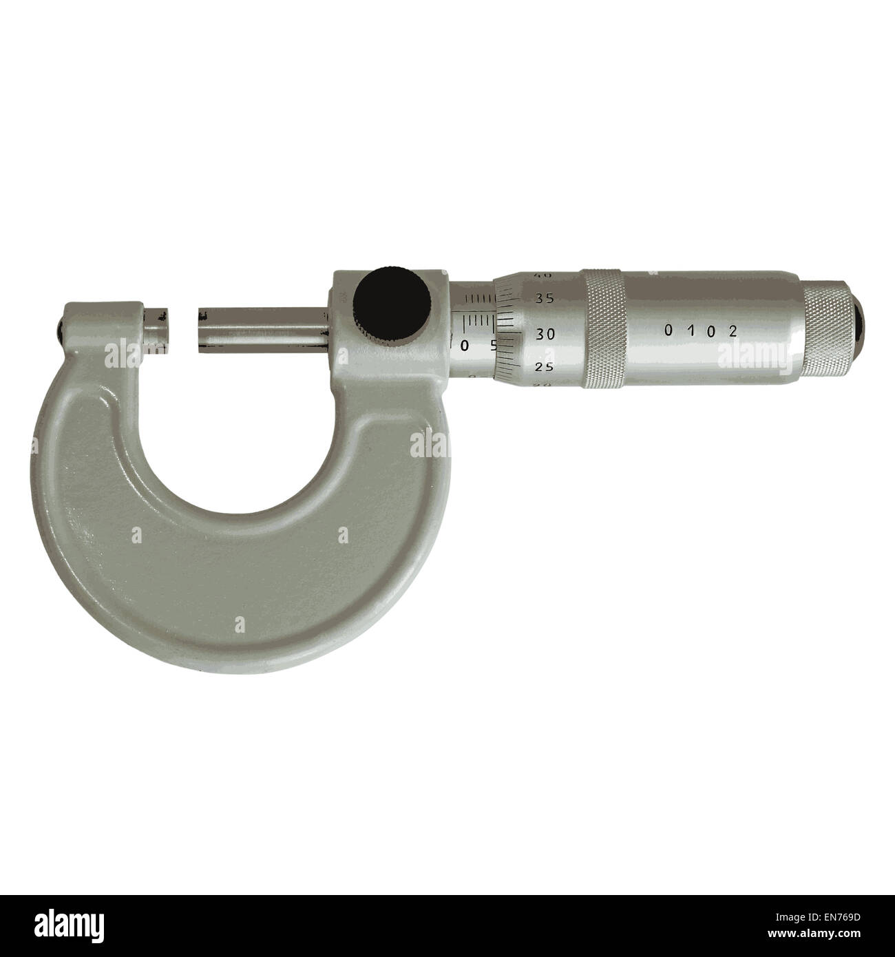 micrometer isolated on a white background. Vector illustration Stock ...
