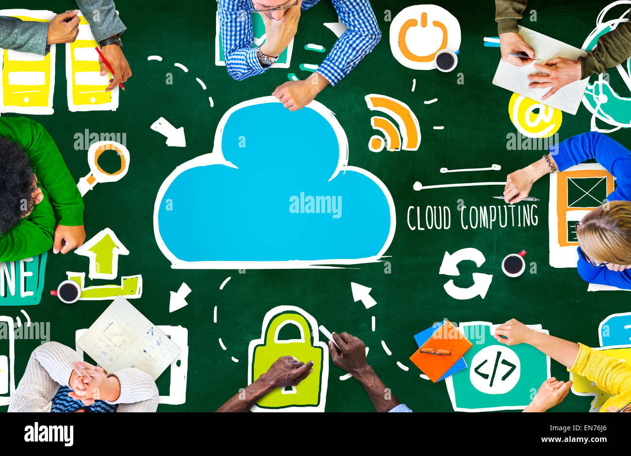 Diversity People Cloud Computing Brainstorming Meeting Concept Stock Photo - Alamy