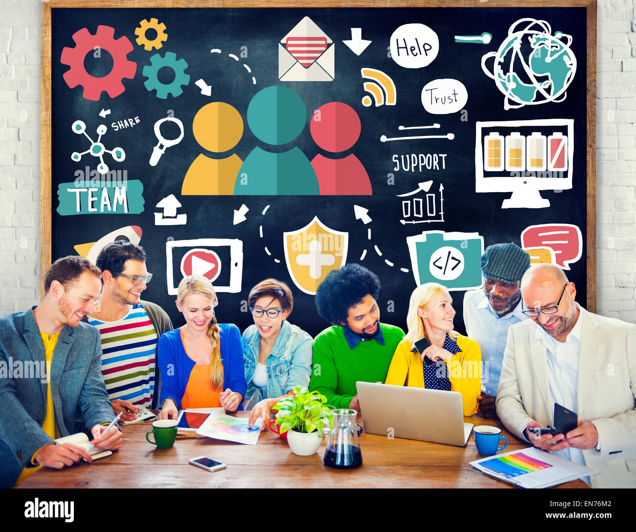 Team Support Care Help Trust Collaboration Concept Stock Photo - Alamy