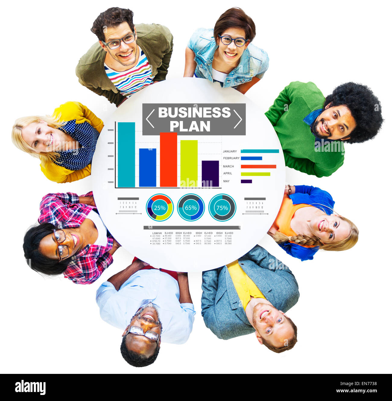 business plan graph brainstorming strategy idea info concept Stock ...