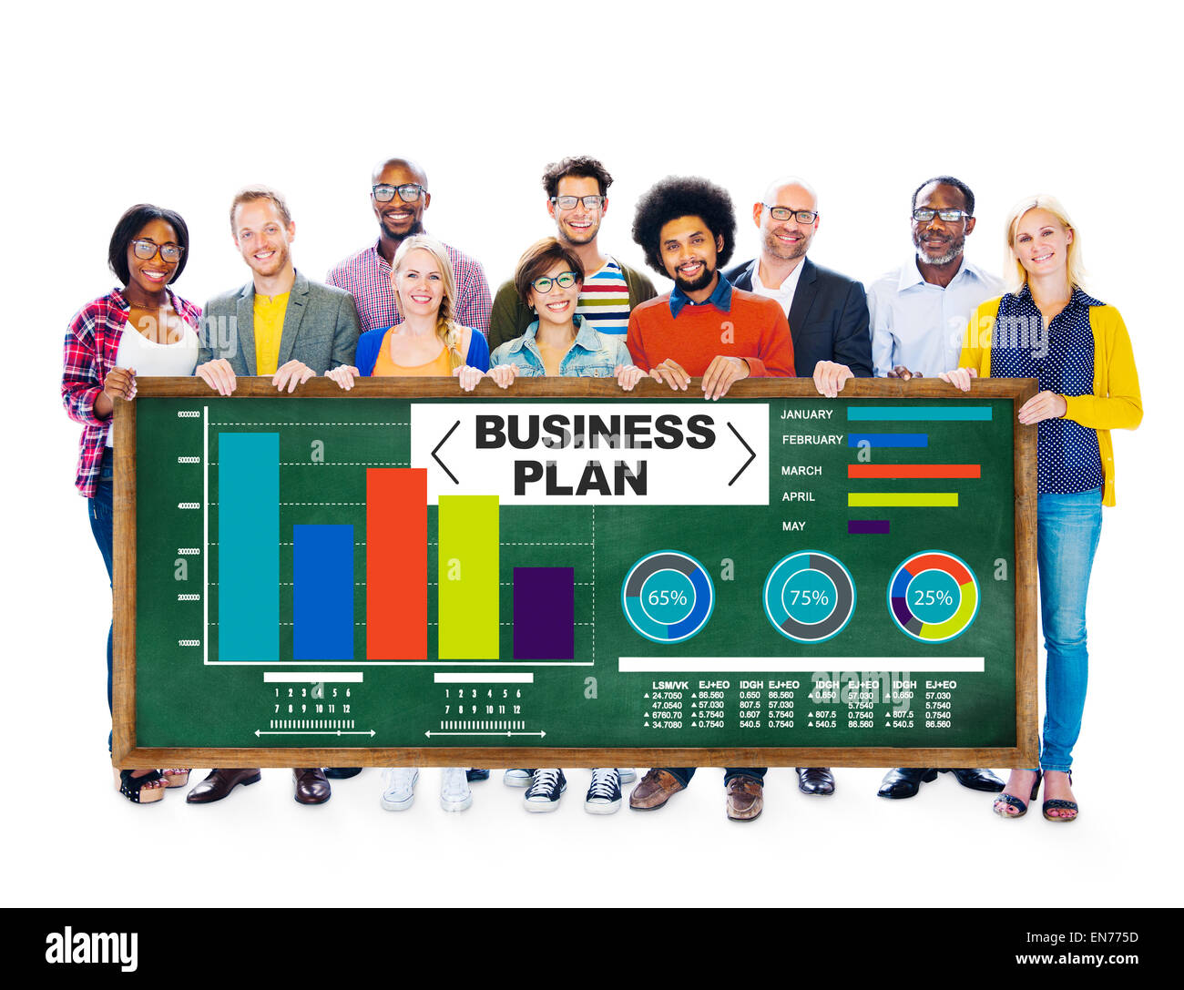 business plan graph brainstorming strategy idea info concept Stock ...