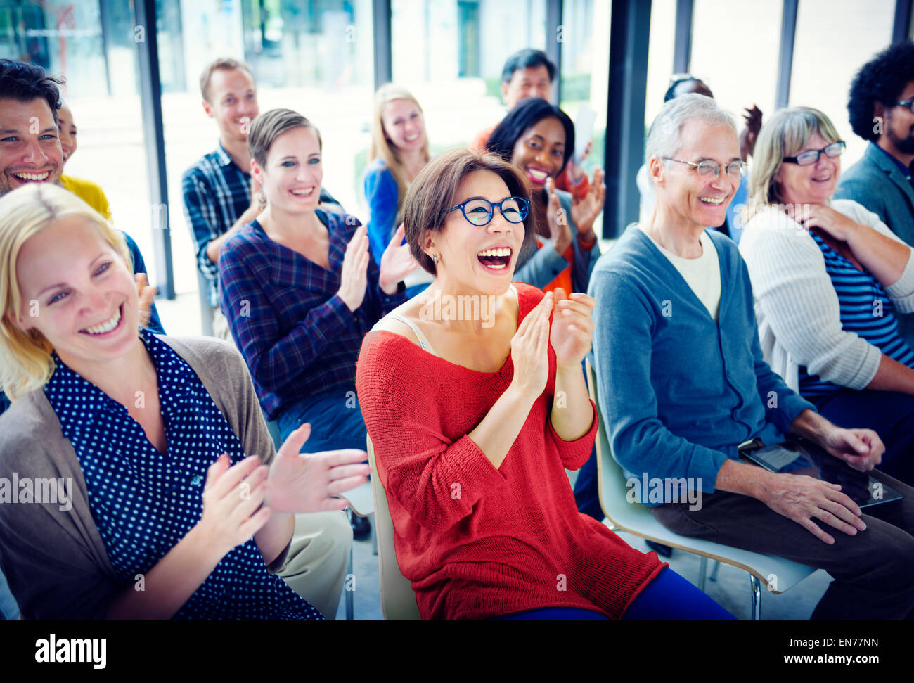 Group of People in Seminar Stock Photo - Alamy