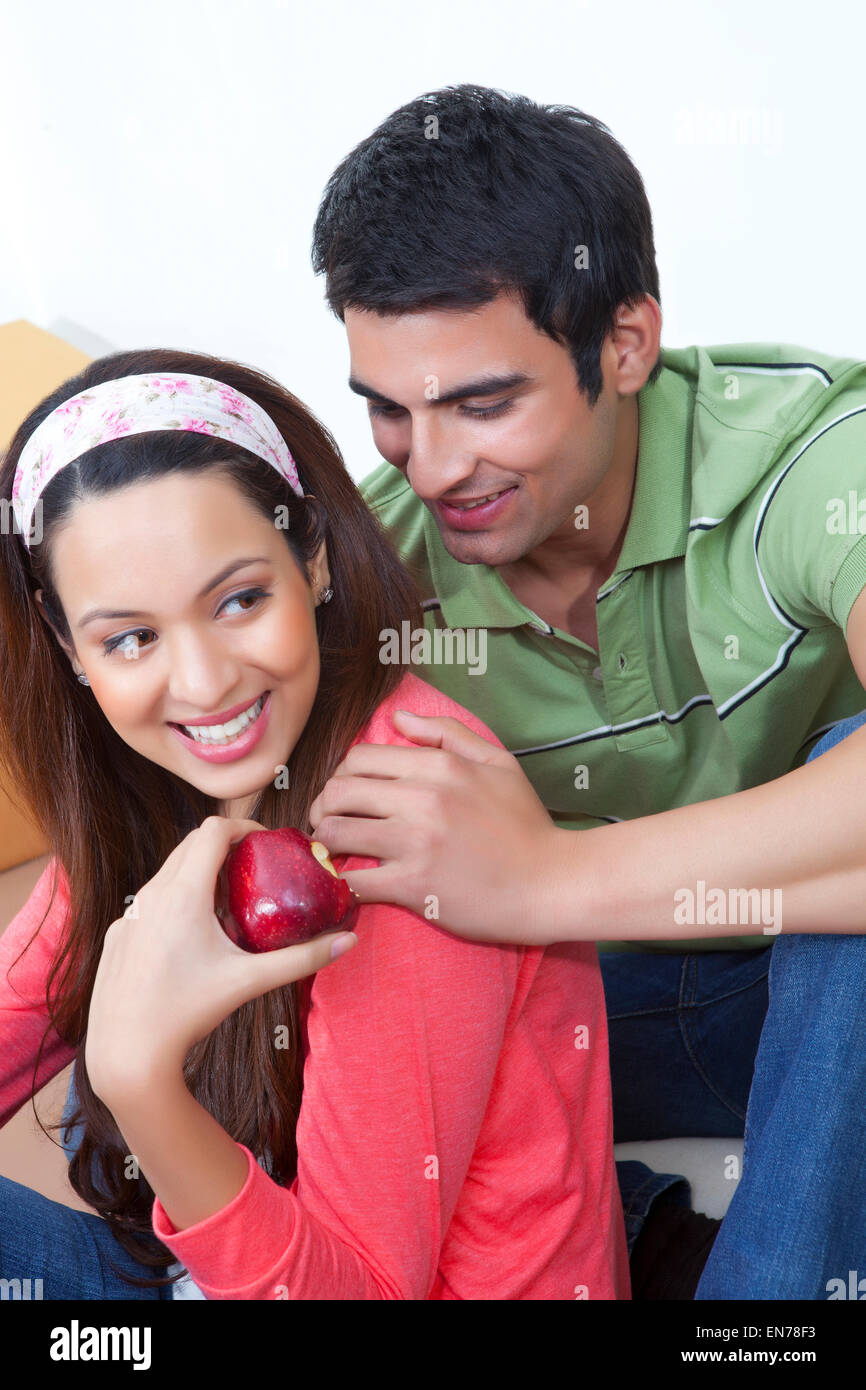 Man sitting opposite woman hi-res stock photography and images - Alamy