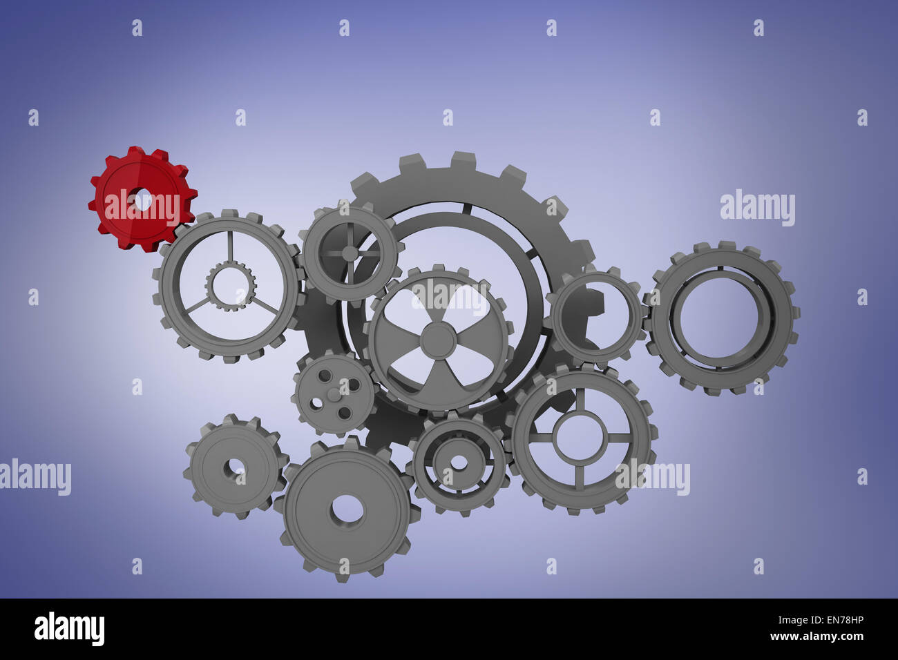 Composite image of cogs and wheels Stock Photo - Alamy