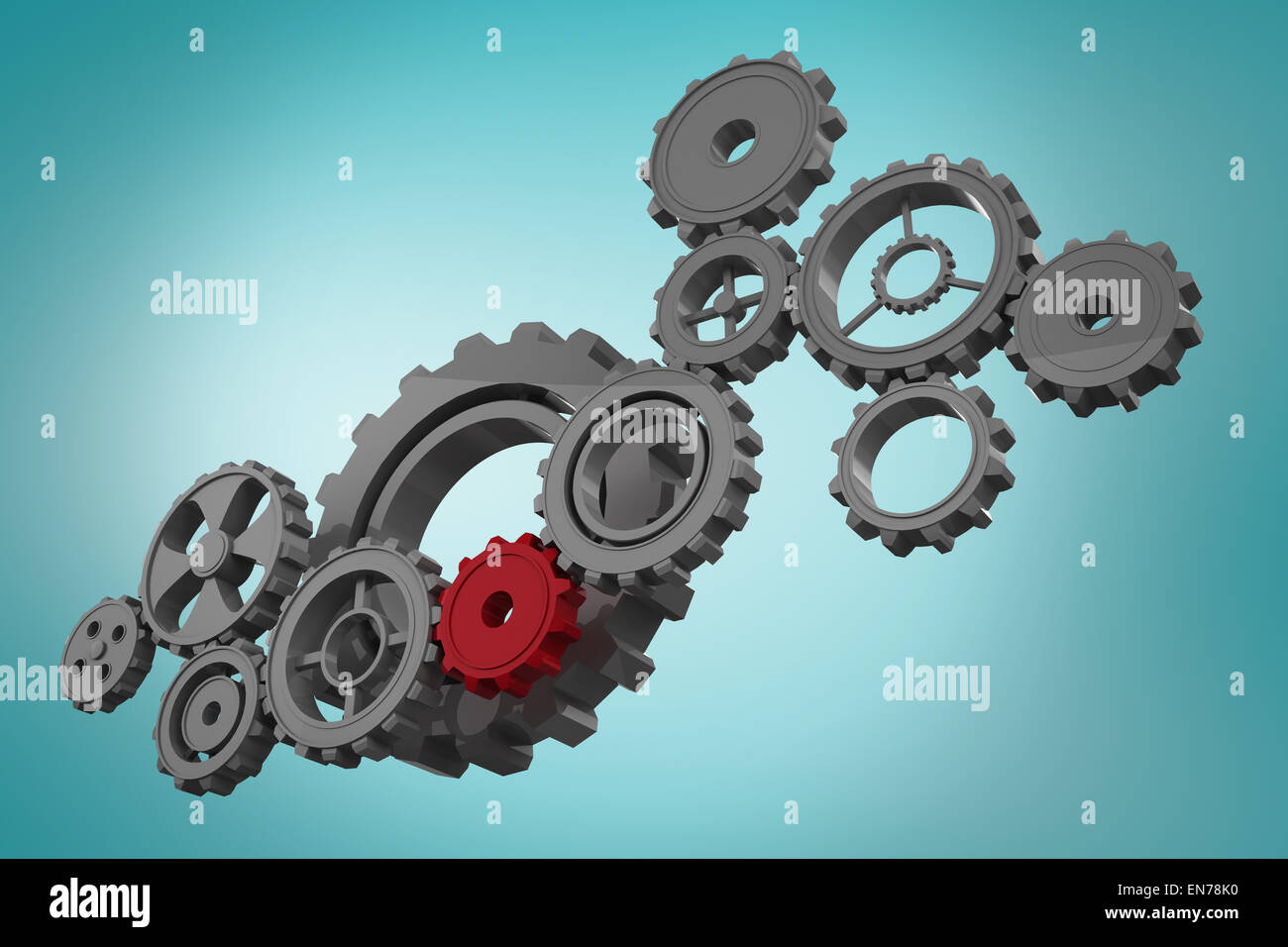 Composite image of cogs and wheels Stock Photo - Alamy