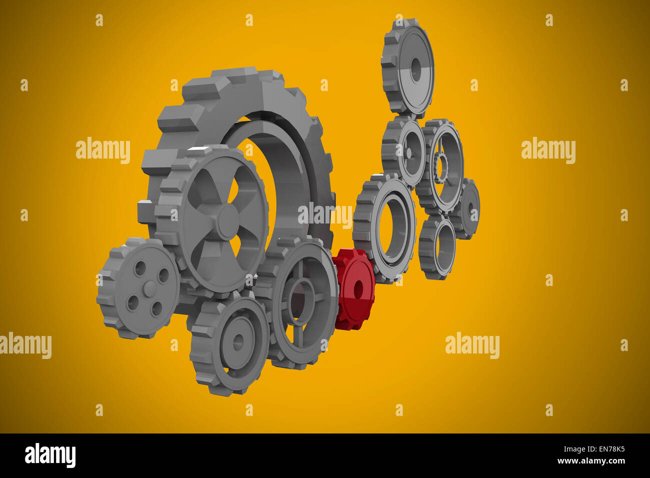 Composite image of cogs and wheels Stock Photo - Alamy