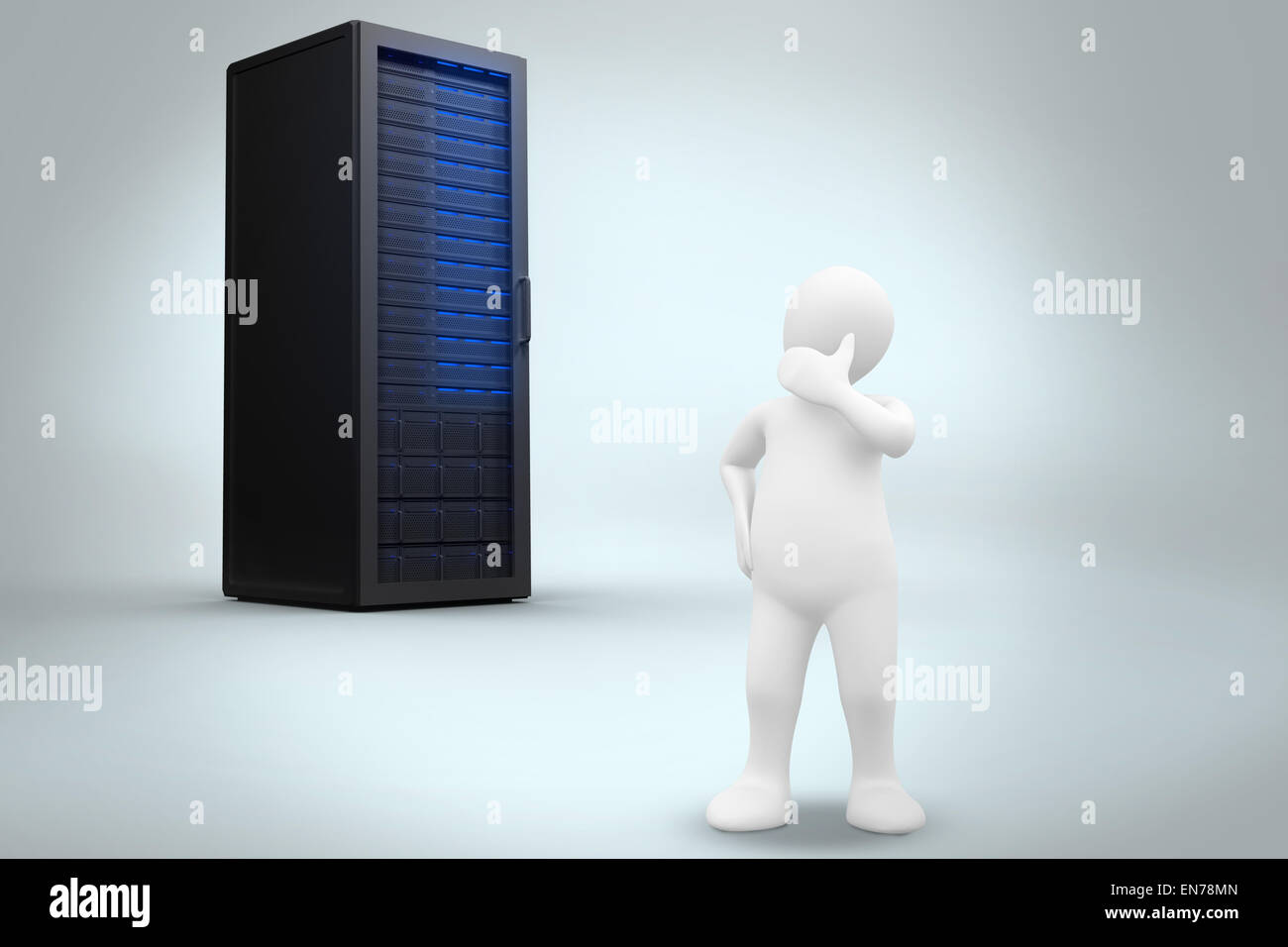 Human figure thinking computer graphic hi-res stock photography and ...