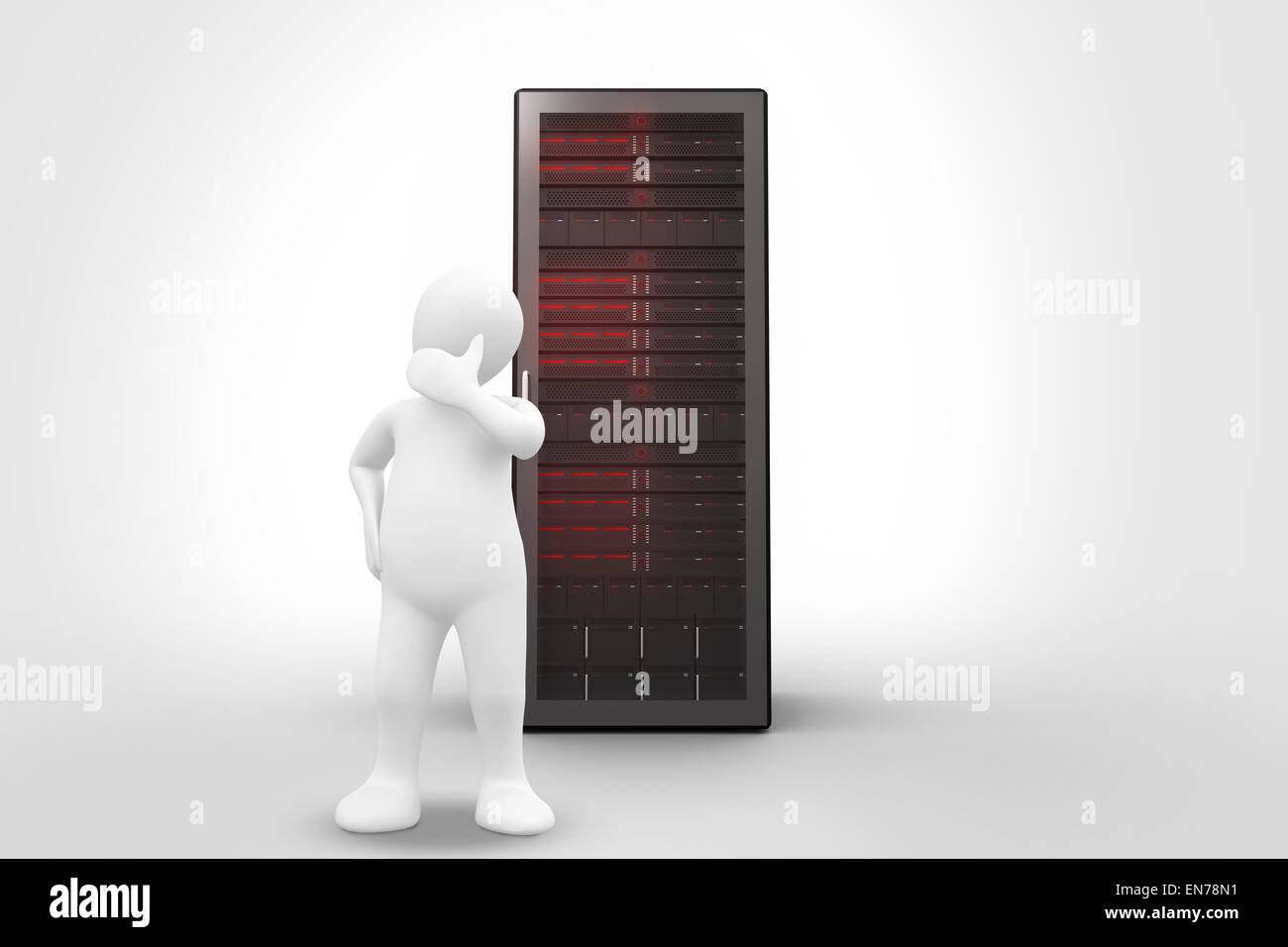 Human figure thinking computer graphic hi-res stock photography and ...