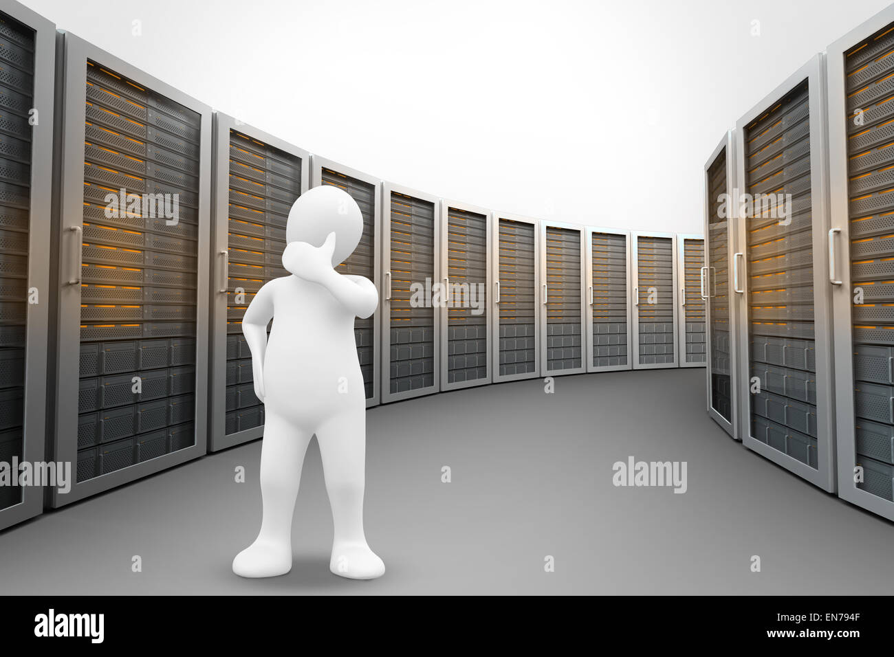 Character thinking hi-res stock photography and images - Alamy