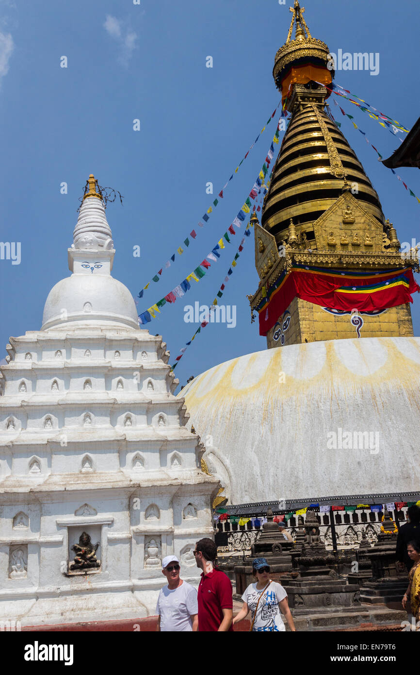 Nepal famous monkey temple hi-res stock photography and images - Alamy