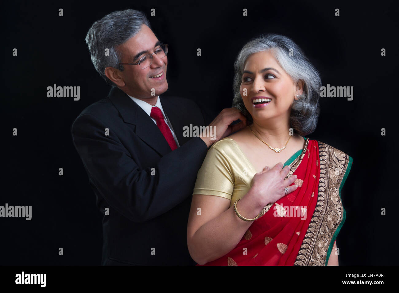 Indian husband wife in hi-res stock photography and images - Alamy
